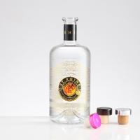 China Clear 750ml Glass Liquor Wine Vodka Tequila Gin Bottle with Stopper Custom Flint Glass for sale