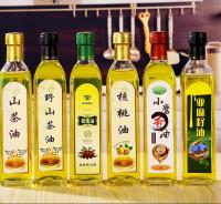 China Hot Stamping Square Clear Glass Olive Oil Bottle for Kitchen Storage for sale