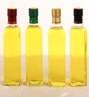 China Hot Stamping Square Clear Glass Olive Oil Bottle for Kitchen Storage for sale