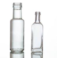 China Hot Stamping Square Clear Glass Olive Oil Bottle for Kitchen Storage for sale