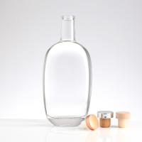 China Glass Base Material 200ml 250ml 350ml 750ml Whisky Wine Liquor Bottles for Market for sale