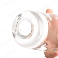 China Transparent Super Flint Glass Bottle with Cap Cover 700ml 750ml Custom Size Accepted for sale