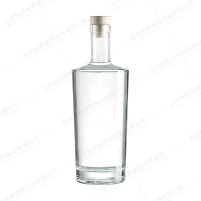 China 500ml Absinthe Round Glass Bottle with Long Neck Spirit Glass Bottle in Customized Color for sale