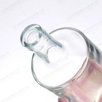 China 500ml Absinthe Round Glass Bottle with Long Neck Spirit Glass Bottle in Customized Color for sale
