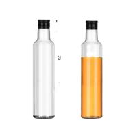 China Food Storage Container 750ml Clear Glass Bottle for Kitchen Vinegar Cooking Oil GLASS for sale