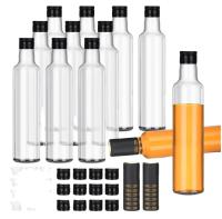 China Food Storage Container 750ml Clear Glass Bottle for Kitchen Vinegar Cooking Oil GLASS for sale
