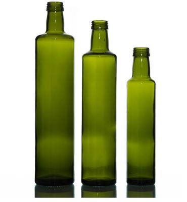 China Glass Olive Oil Bottle 250ml 500ml Clear Square Dark with Custom Size Accepted for sale