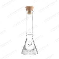 China Customized Color Tower Shape Glass Bottle for Whiskey Vodka and Spirits 750ML 700ML 500ML for sale