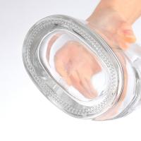 China Customied Bottle Color 500ml 750ml Gin Glass Bottle With Lid for Beverage Distribution for sale