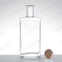 China Screen Printing Glass Liquor Bottle For Nordic Rum Whisky Vodka for sale
