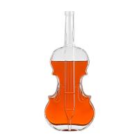 China Custom Size Accepted Guitar Shaped Whisky Glass Bottle for Wine for sale