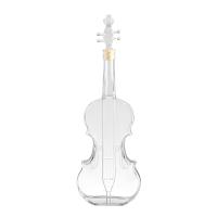 China Custom Size Accepted Guitar Shaped Whisky Glass Bottle for Wine for sale