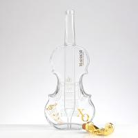 China 500ml 750ml Guitar Shape XO Vodka Glass Bottle for Beverage Industrial at Affordable for sale