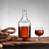 China 100ml 500ml 750ml Super Flint Cork Top Glass Bottles for Whiskey Gin Vodka Rum Liquor for sale
