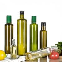 China Healthy Lead Free Glass 1000ml 500ml 250ml Empty Oil Bottle with Kitchen Shrink Cap for sale