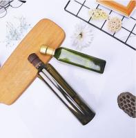 China Healthy Lead Free Glass 1000ml 500ml 250ml Empty Oil Bottle with Kitchen Shrink Cap for sale