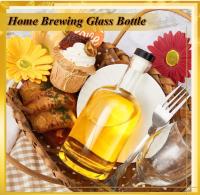 China Acceptable Customer's Logo Clear Glass Bottle for Gin and Whisky 12 oz Customied Color for sale