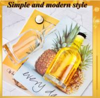 China Acceptable Customer's Logo Clear Glass Bottle for Gin and Whisky 12 oz Customied Color for sale