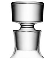 China Rubber Stopper Sealing Type 750ml Clear Glass Bar Decanter for Whisky and Gin Bottle for sale