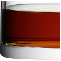 China Rubber Stopper Sealing Type 750ml Clear Glass Bar Decanter for Whisky and Gin Bottle for sale
