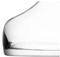 China Rubber Stopper Sealing Type 750ml Clear Glass Bar Decanter for Whisky and Gin Bottle for sale