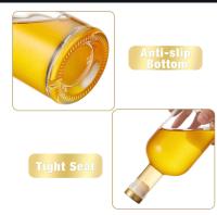 China Glass Wine Bottles Vodka Whisky Glass Bottles With Cork from 375ml 500ml 700ml 750ml for sale