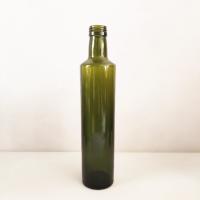China Green Glass Olive Oil Bottles 250ml 500ml 750ml 1000ml Customized Bottle Color for sale