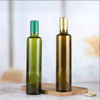China Olive Oil Empty 100ml 250ml 500ml 750ml 1L Clear Square Glass Bottle With Lid for sale