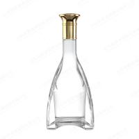 China Glass Liquor Bottle with Cork 750ml 500ml 375ml 200ml 100ml Vodka Spirit Gin Rum for sale