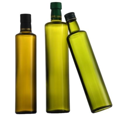 China Square Dark Green Marasca Cooking Olive Oil Glass Bottles 100ml 250ml 500ml 750ml 1L for sale