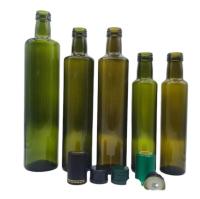 China Square Dark Green Marasca Cooking Olive Oil Glass Bottles 100ml 250ml 500ml 750ml 1L for sale