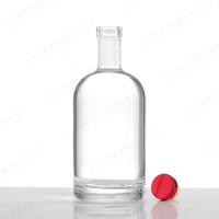 China 100ML 250ML 375ML 500ML Round Glass Bottle With Cork Healthy Lead Free Glass for sale