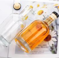 China Beverage Glass Bottle for Custom Design Clear Bordeaux Wine Bottle Vodka Glass Bottle for sale