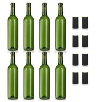 China 100ml 250ml Tall Thin Cylindrical Olive Oil Bottle with Cork in Clear Food Grade Glass for sale