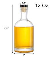 China Beverage Glass Bottle for Custom Design Clear Bordeaux Wine Bottle Vodka Glass Bottle for sale