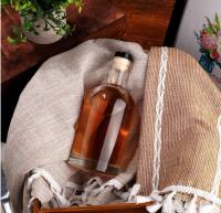 China Bottle color Customized Clear Glass 500ml Empty Heavy Bottomed Wine Bottle Nordic with Stopper for sale