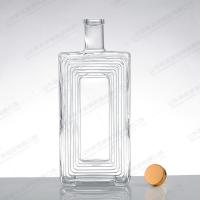 China 500ml Square Bottle For Liquor Spirit Alcohol Drink Glass Bottle for sale