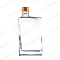 China 200ml 375ml 500ml 750ml 1000ml Glass Bottle With Sealed Cork Lid for Clear Wine Vodka Tequila Whisky for sale