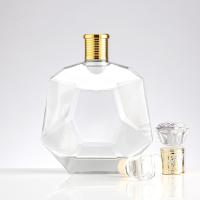 China Whisky Vodka Brandy Hot Stamping Glass Bottle Customized 500ml 750ml Surface Handling for sale
