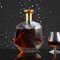 China Whisky Vodka Brandy Hot Stamping Glass Bottle Customized 500ml 750ml Surface Handling for sale