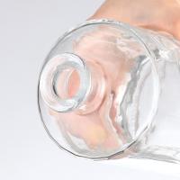 China 500ml Liquor Glass Bottle Unique Design Glass Body Material Rubber Stopper Sealing Type for sale