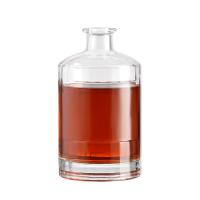China 500ml Liquor Glass Bottle Unique Design Glass Body Material Rubber Stopper Sealing Type for sale