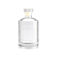 China 500ml Liquor Glass Bottle Unique Design Glass Body Material Rubber Stopper Sealing Type for sale