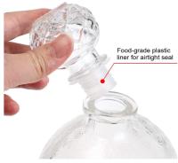 China Clear Glass 375ml 200ml 500ml Empty Liquor Bottle with Customied Bottle color for sale