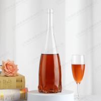 China Acceptable Customer's Logo Hot Stamping Wine Glass Bottle for Whisky Tequila Rum Liquor for sale