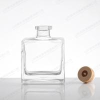 China Hot Stamping Clear Empty Vodka Glass Wine Bottle 200ml 375ml Transparent Red Wine Bottle for sale