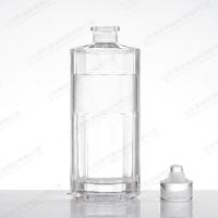 China Transparent Wine Glass Bottle 250ml 500ml 700ml for Glass Bottle Surface Handling for sale