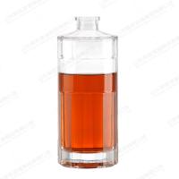 China Transparent Wine Glass Bottle 250ml 500ml 700ml for Glass Bottle Surface Handling for sale