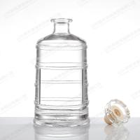 China Rubber Stopper Sealing Type Glass Bottle for Rum Gin Tequila Whisky 500ml 700ml 750ml for sale