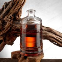 China Rubber Stopper Sealing Type Glass Bottle for Rum Gin Tequila Whisky 500ml 700ml 750ml for sale